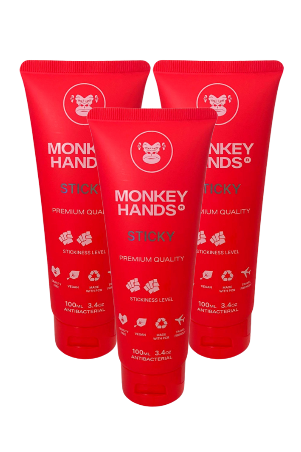 Monkey Hands Grip Aid 3 Pack - Sticky (3 x 100ml) – Pole Junkie (EU)