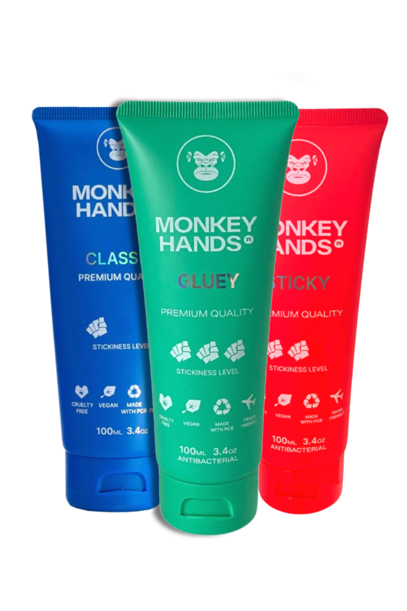 Monkey Hands Grip Aid 3 Pack - Sticky/Gluey/Classic (3 x 100ml) — Pole ...