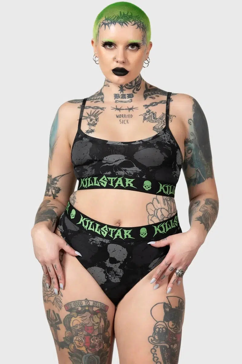 Killstar Tzompantli Crop Top - Black — Pole Junkie (EU)